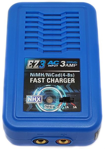 NHX EZ3 NiMH / NiCad 4-8s Fast AC Charger w/ Deans / EC3 / Tamiya ...