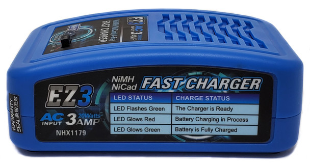 NHX EZ3 NiMH / NiCad 4-8s Fast AC Charger w/ Deans / EC3 / Tamiya ...
